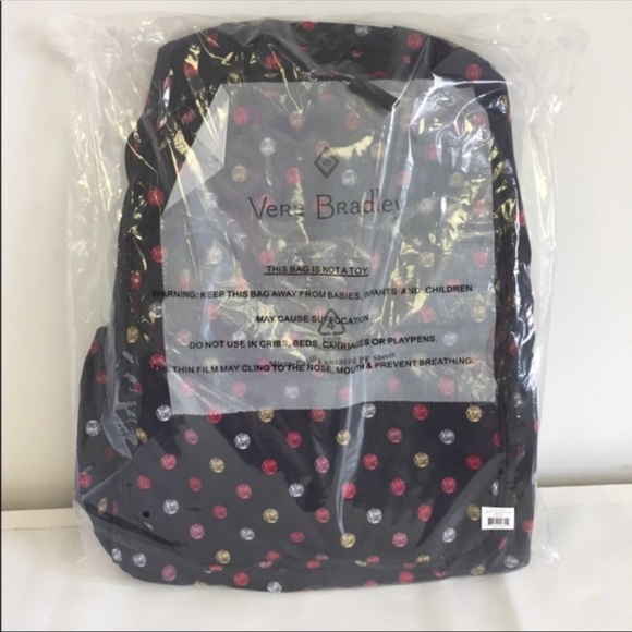 Vera Bradley | Bags | Vera Bradley Diaper Backpack Bag Havana Dots ...